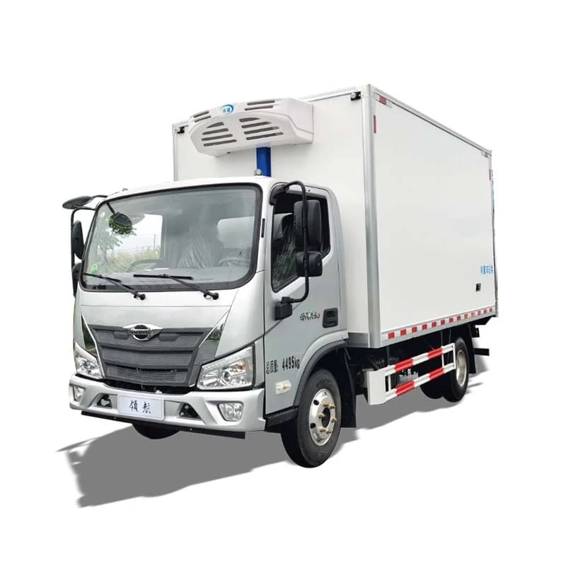 Foton Frozen food van truck 4x2 refrigeration van box truck-anka truck